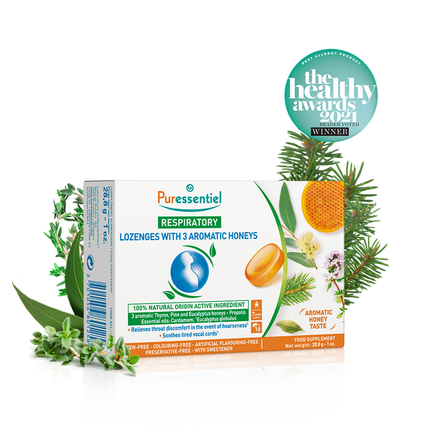 Respiratory Lozenges Honey | Natural Health & Wellbeing | Puressentiel UK